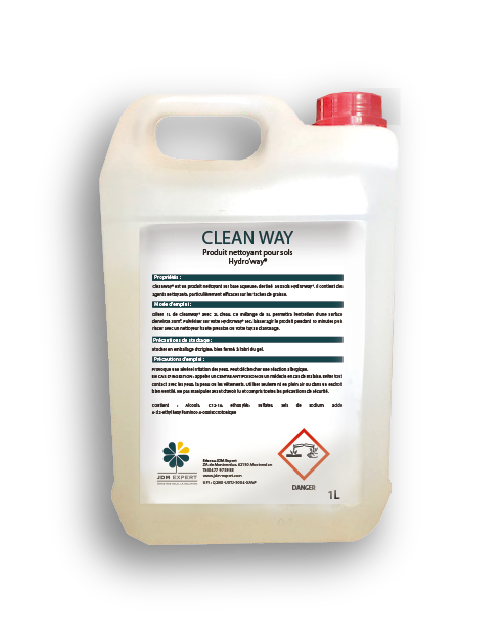 CleanWay 1L - Nettoyant doux Hydro'Way - JDM Expert